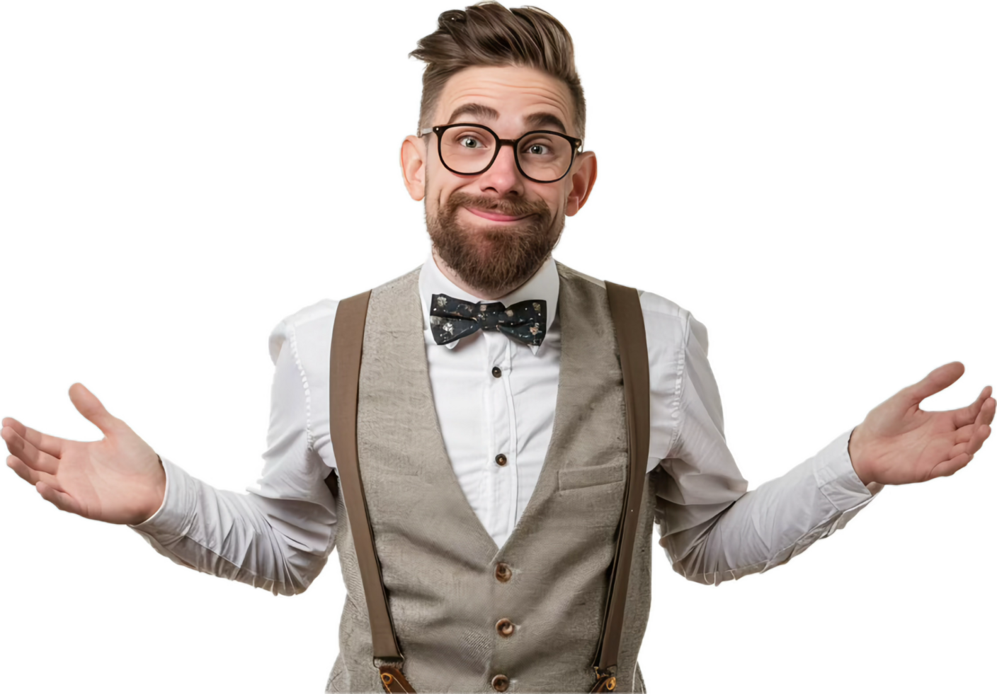 Confused Man Shrugging Shoulders 46006483 Png