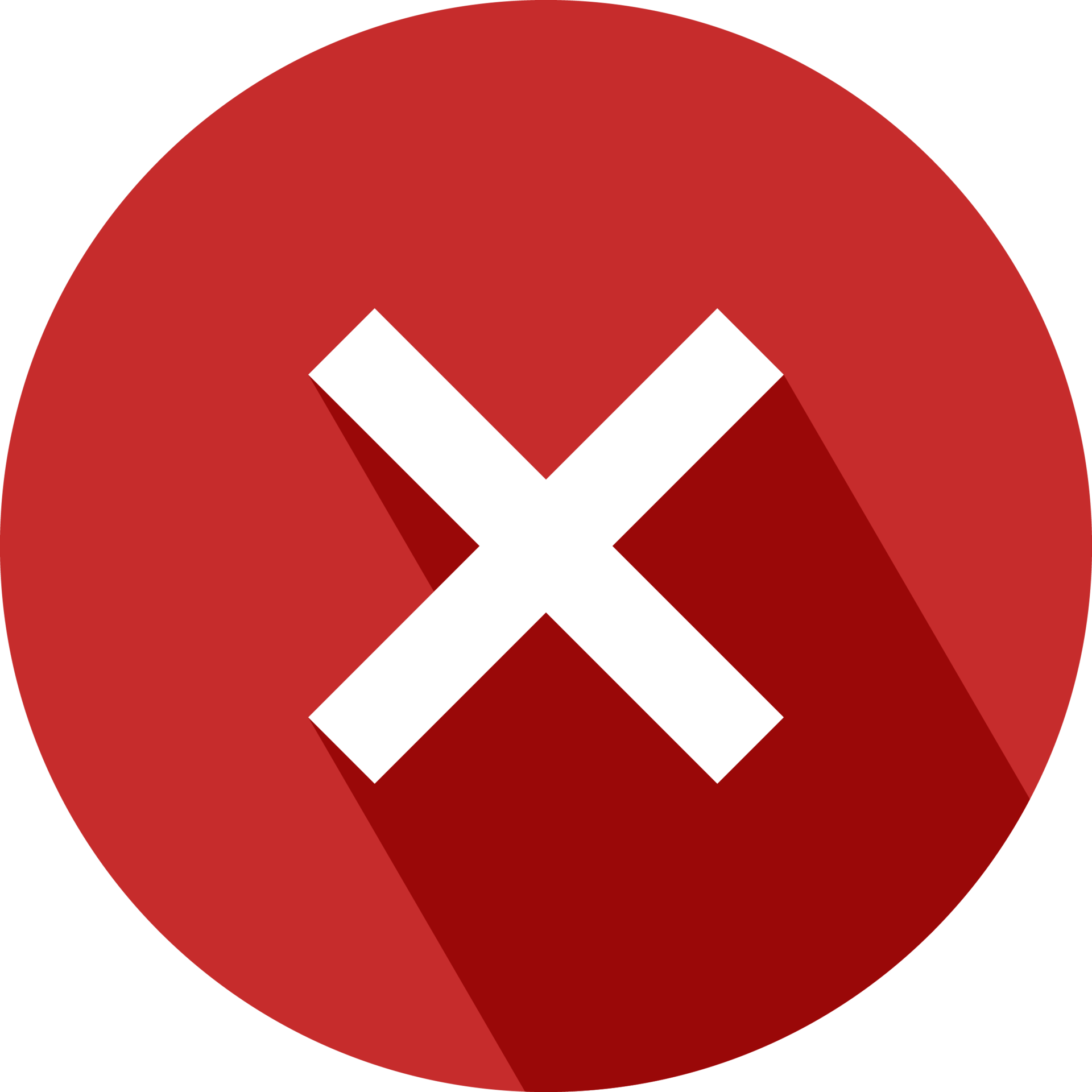 red cross mark icon with long shadow 46014195 PNG
