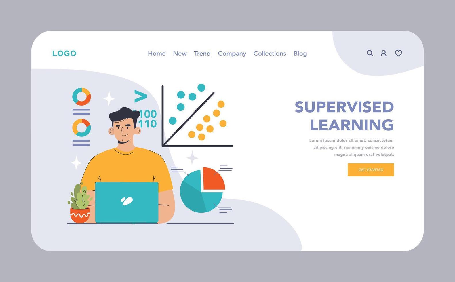 Supervised Learning concept. Flat illustration 46018882 Vector Art at ... Supervised Learning concept. Flat illustration 46018882 Vector Art at ...