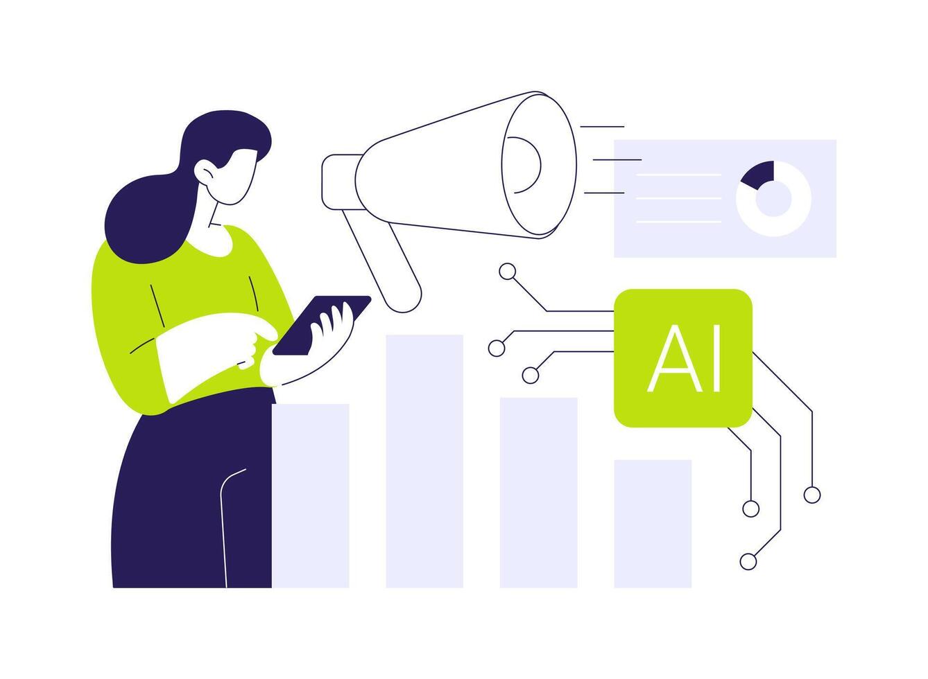 AI-Powered Predictive Marketing Insights abstract concept illustration ... AI-Powered Predictive Marketing Insights abstract concept illustration ...