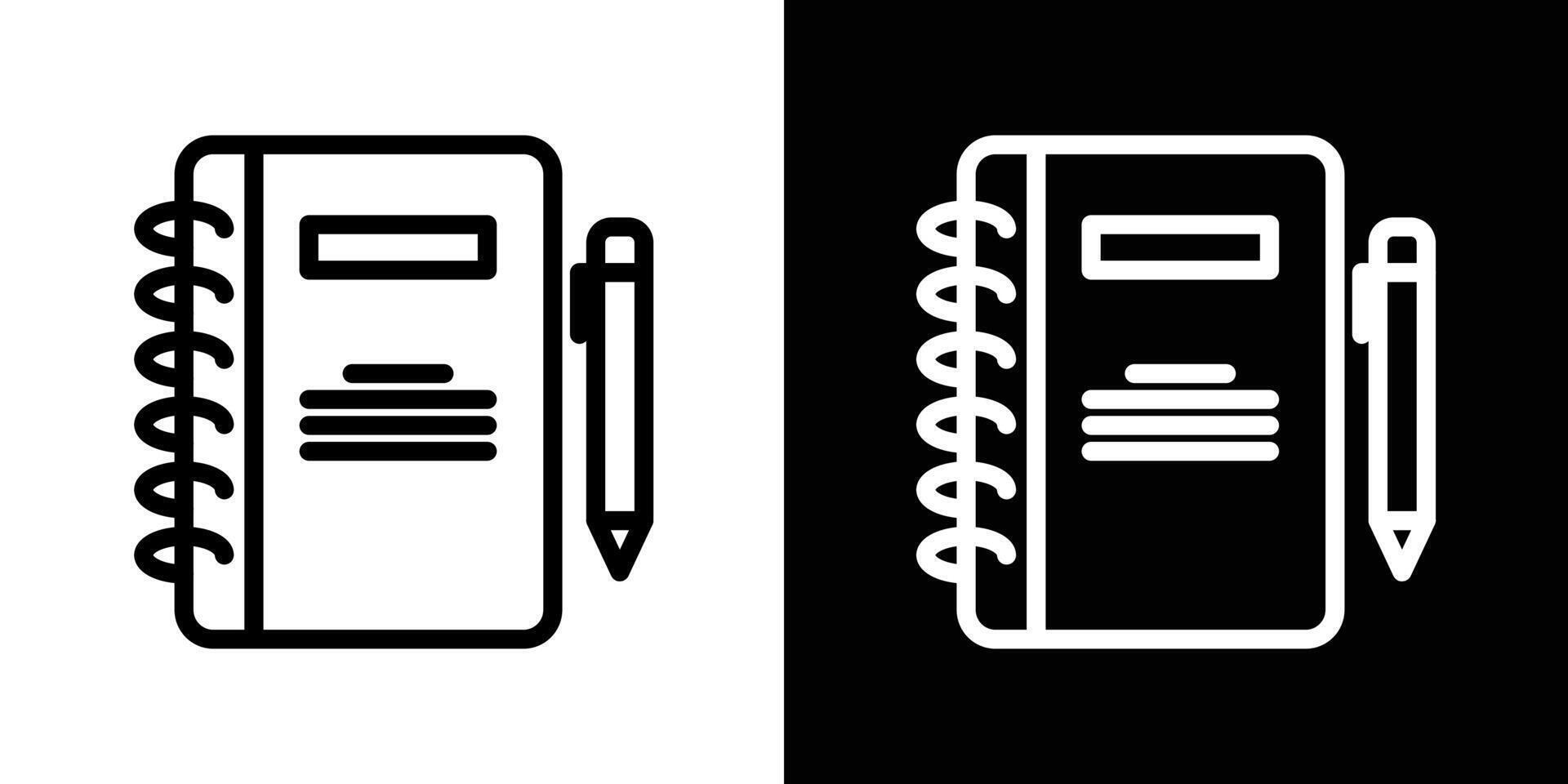 Notebook icon set. 46029513 Vector Art at Vecteezy