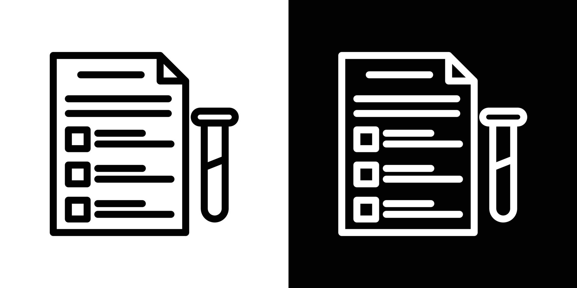 Test icon set. 46029911 Vector Art at Vecteezy