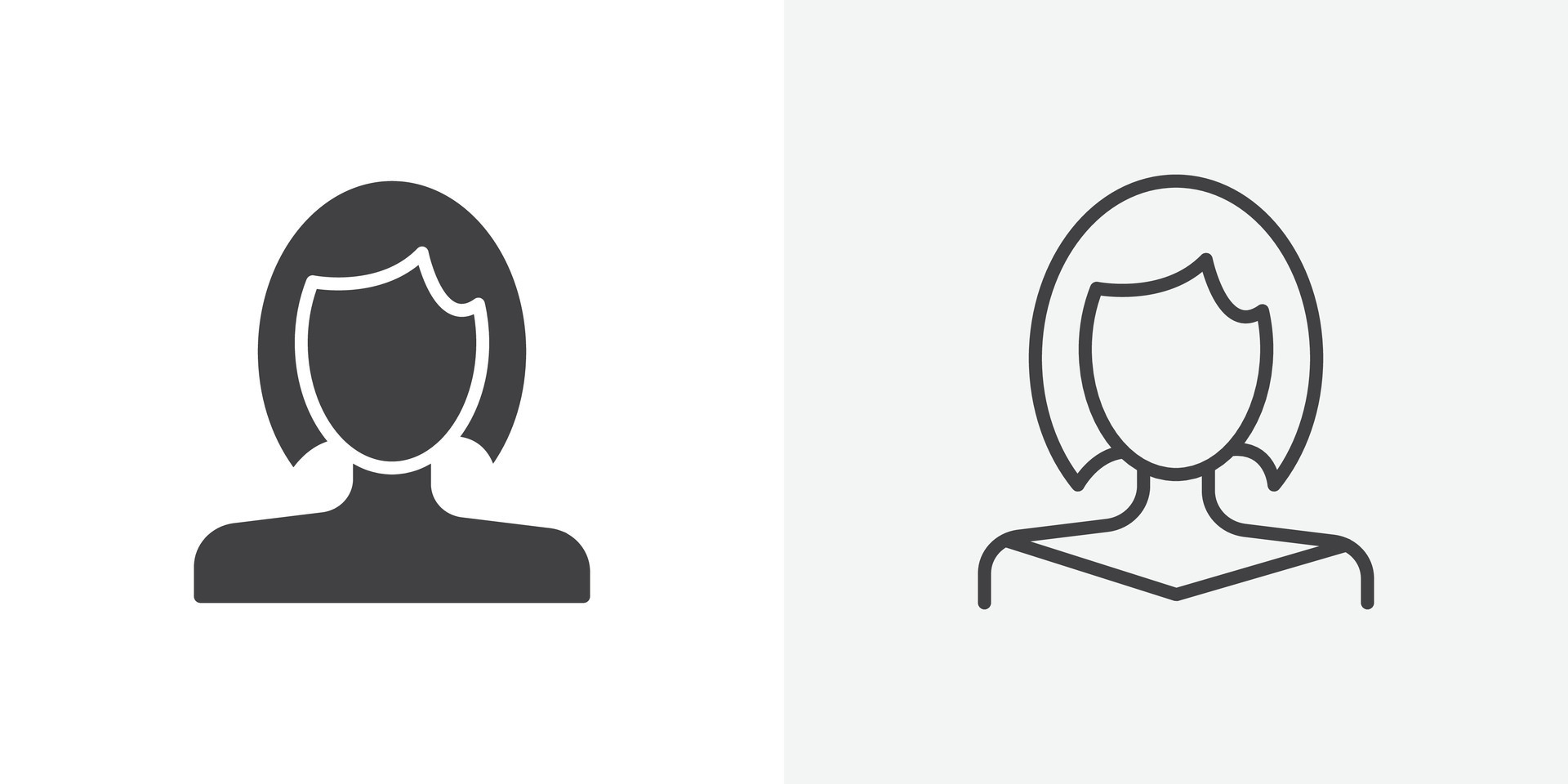 Woman icon set 46031054 Vector Art at Vecteezy