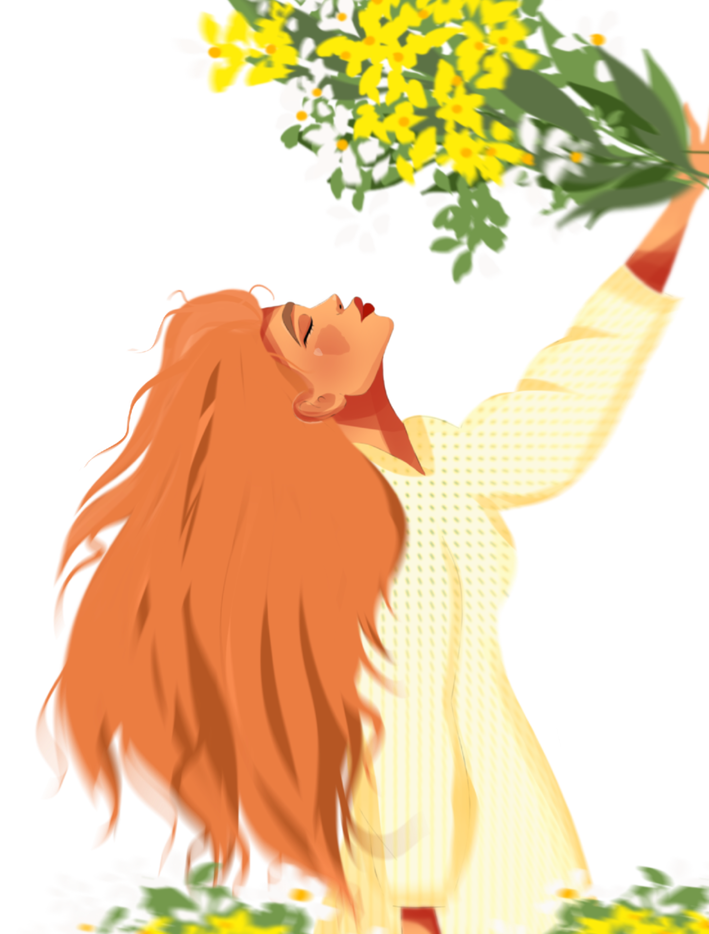 Beautiful girl holding a beautiful bouquet of autumn summer flowers in ... Beautiful girl holding a beautiful bouquet of autumn summer flowers in ...