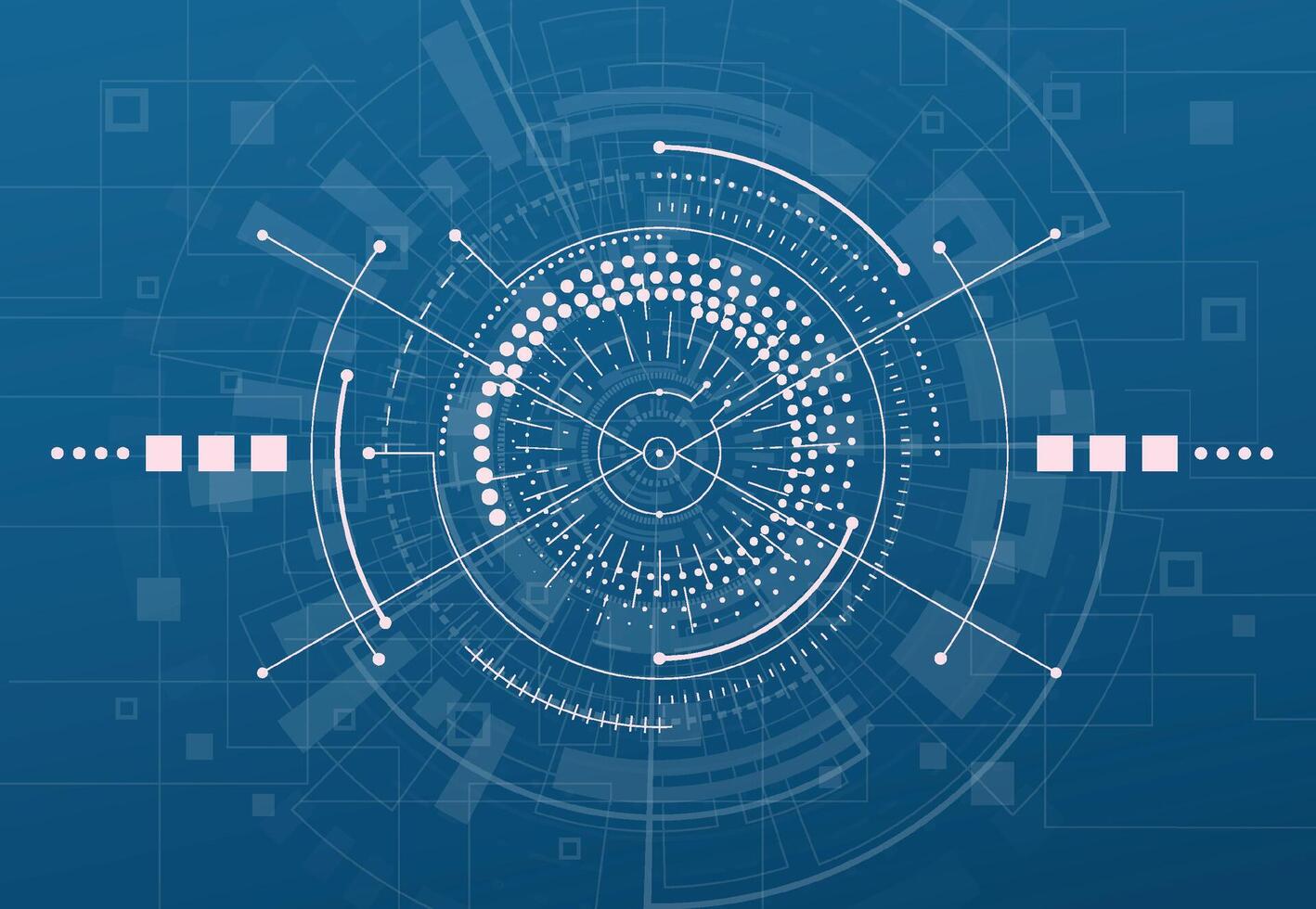 Modern technology background. Target screen elements. Outline HUD user ...