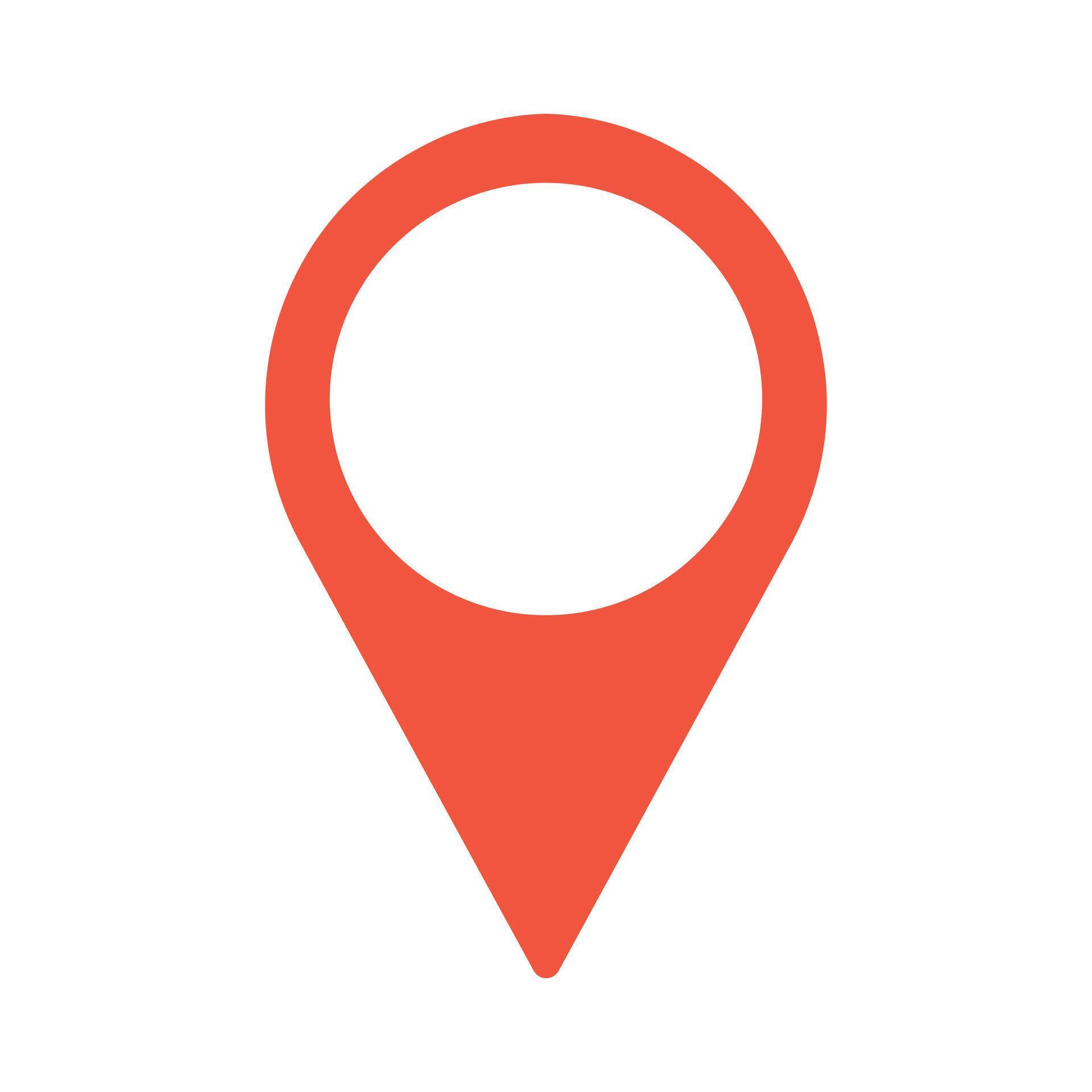 Map set icon. Yellow map, red location pin, pointer, route, location, navigation, travel ...