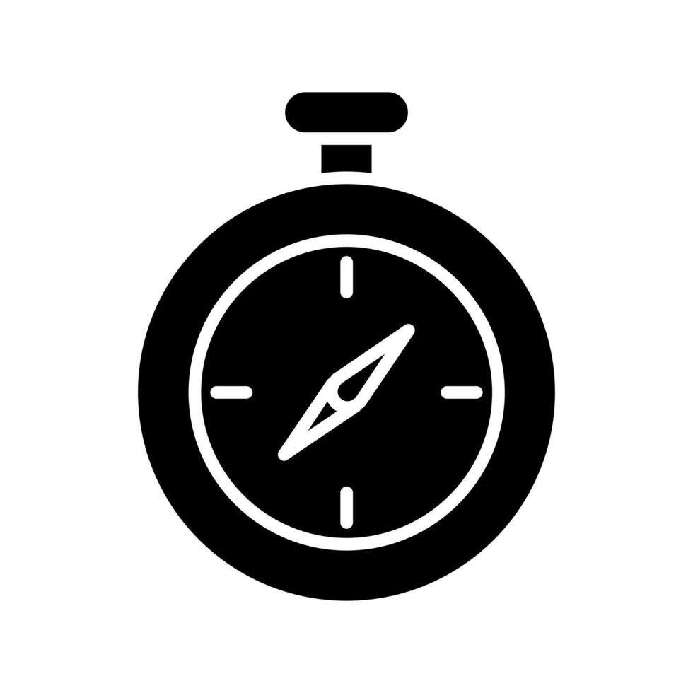 Stopwatch set icon. Timer, clock, countdown, digital display, blue outline, black hands ...