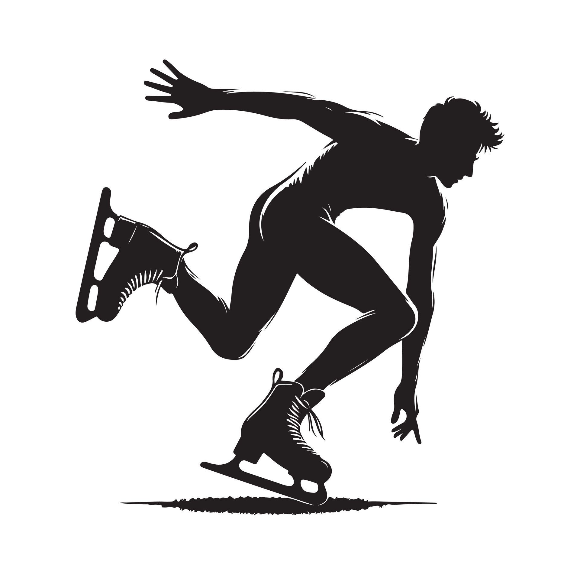 ice skating silhouettes in different position 46035436 Vector Art at ... ice skating silhouettes in different position 46035436 Vector Art at ...
