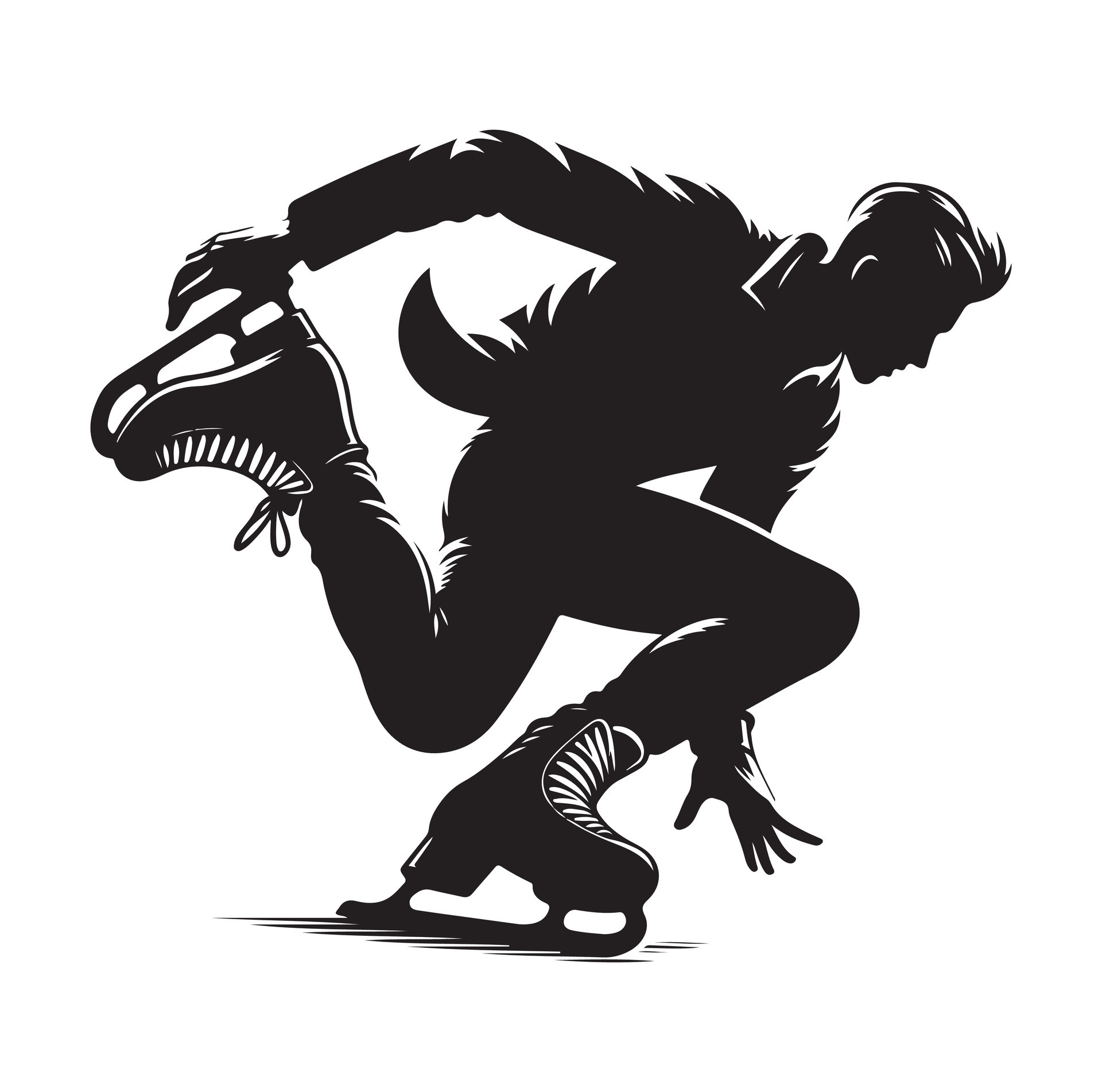 ice skating silhouettes in different position 46035437 Vector Art at ... ice skating silhouettes in different position 46035437 Vector Art at ...
