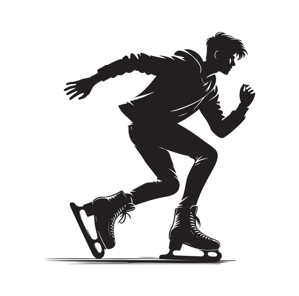 ice skating silhouettes in different position 46035510 Vector Art at ... ice skating silhouettes in different position 46035510 Vector Art at ...