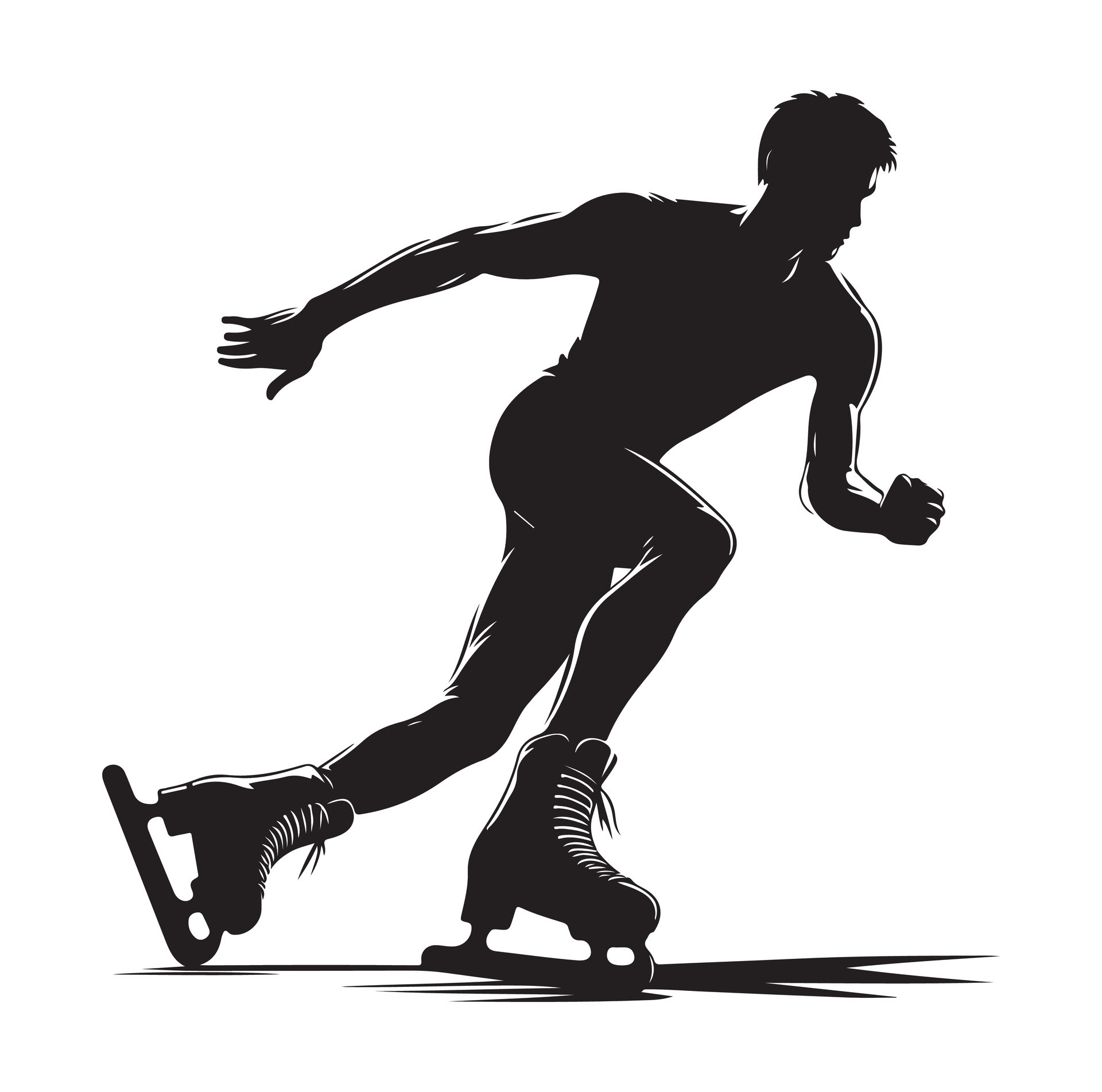 ice skating silhouettes in different position 46035533 Vector Art at ... ice skating silhouettes in different position 46035533 Vector Art at ...
