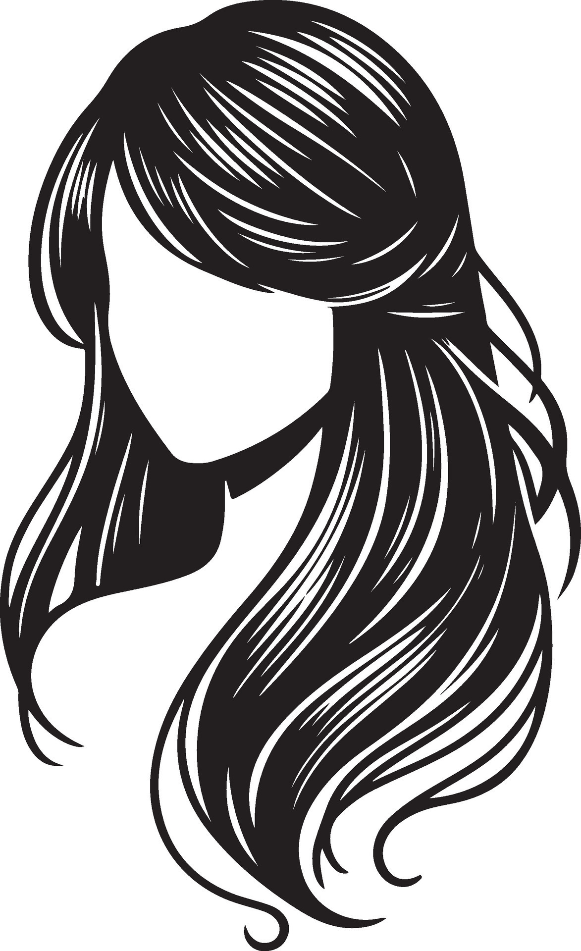 Girl Hair Style Illustration 46036212 Vector Art At Vecteezy
