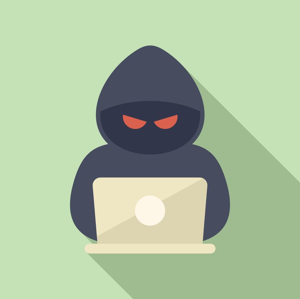 Anonymous Hacker With Laptop Illustration 46039366 Vector Art At Vecteezy