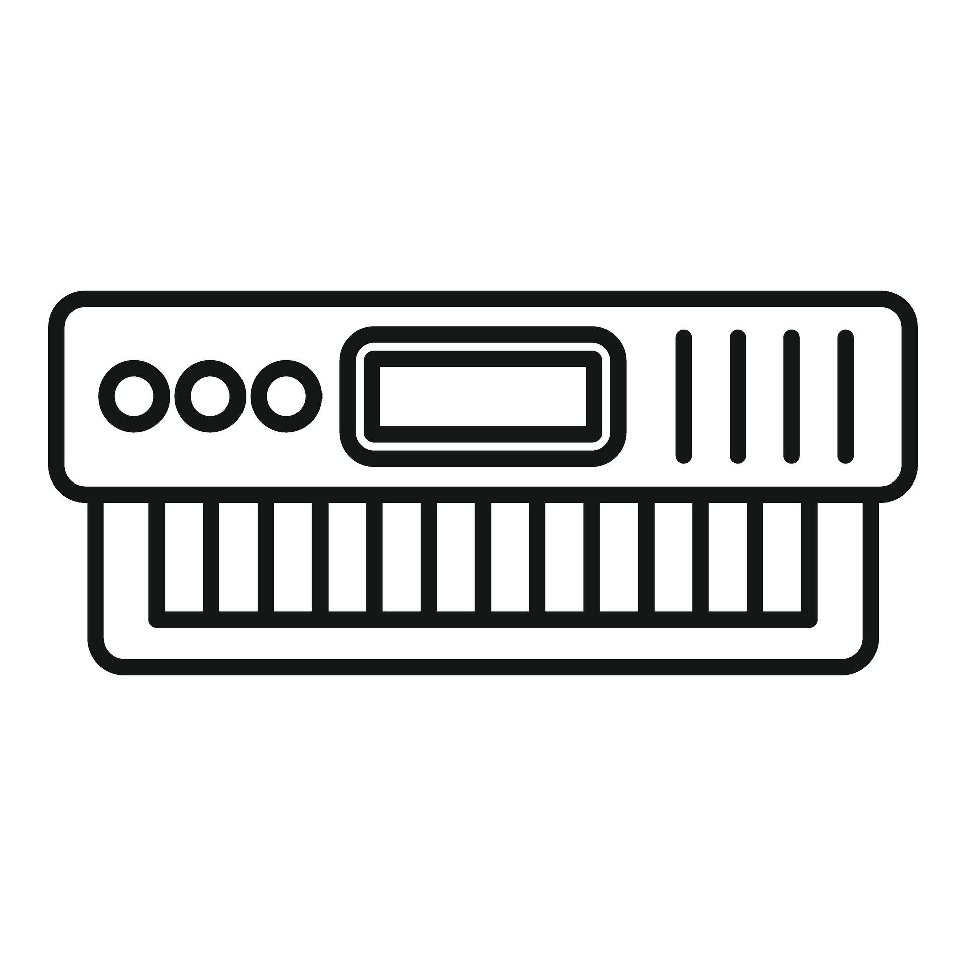 Electronic synthesizer keyboard outline icon 46039511 Vector Art at ... Electronic synthesizer keyboard outline icon 46039511 Vector Art at ...