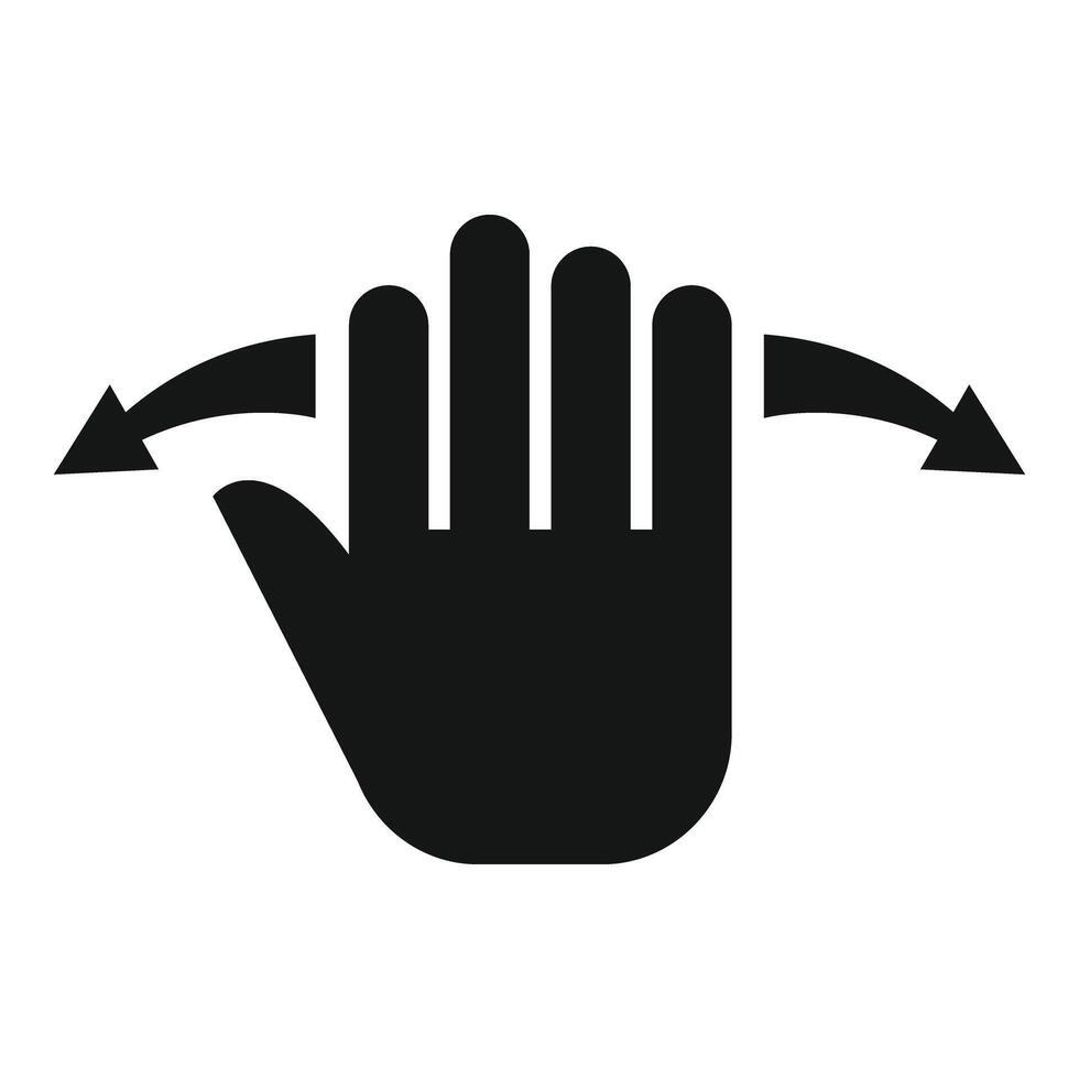 Swipe gesture icon for touchscreen interface 46040326 Vector Art at Vecteezy