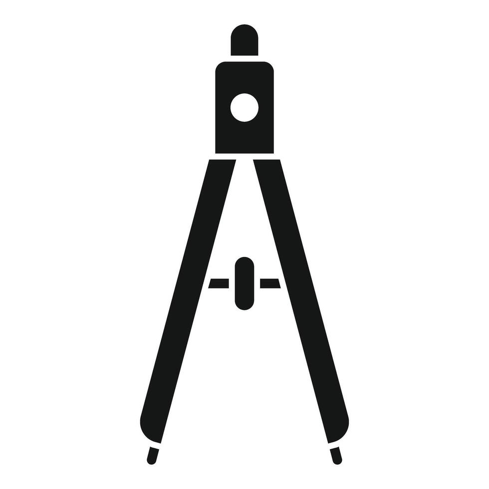 Black Silhouette Of A Drafting Compass 46040378 Vector Art At Vecteezy