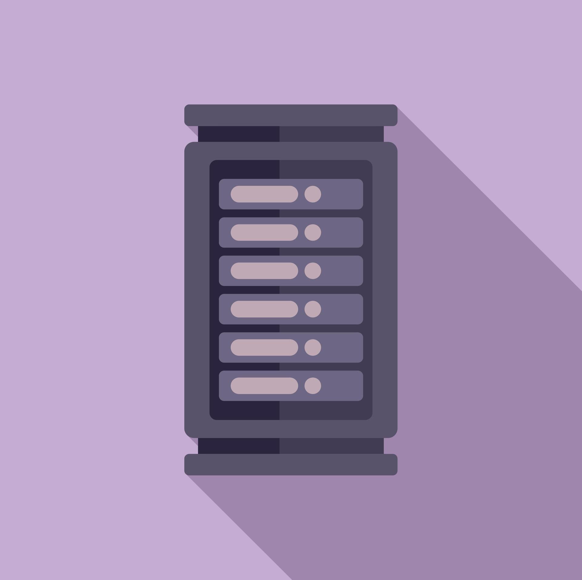 Flat design icon of a database server 46041139 Vector Art at Vecteezy