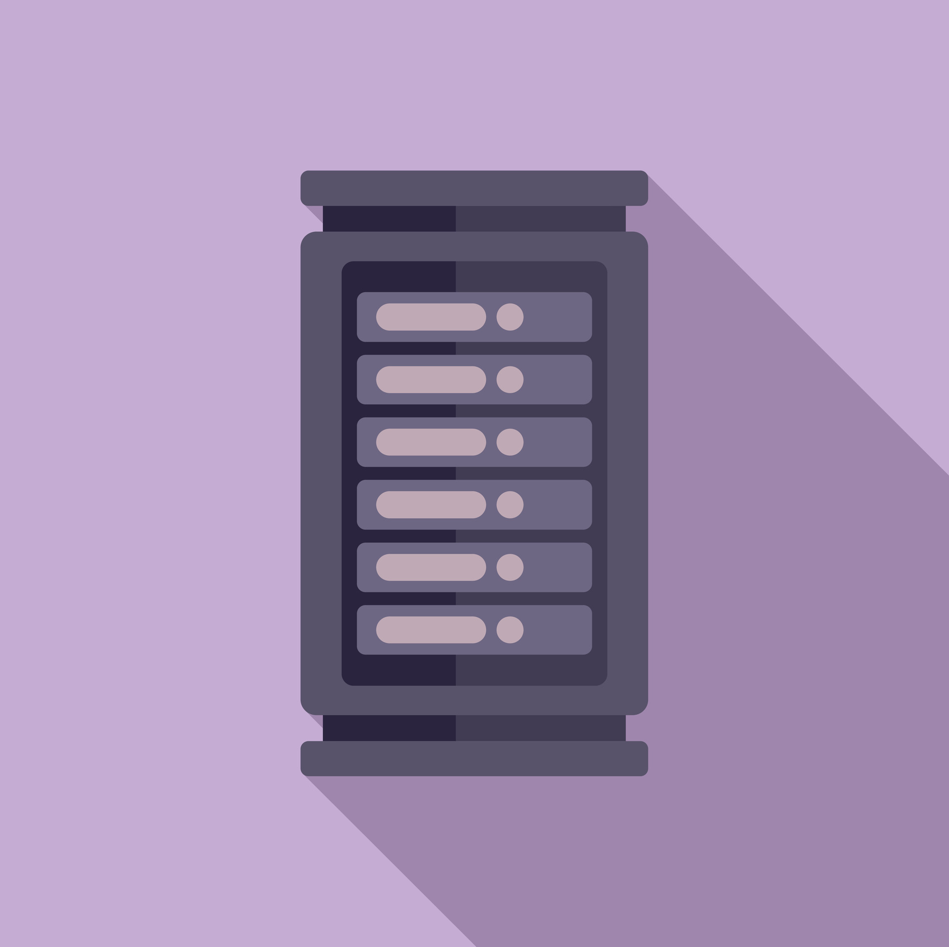 Flat design icon of a database server 46041139 Vector Art at Vecteezy