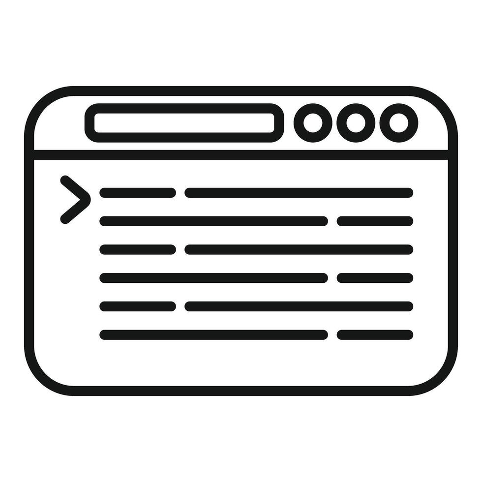 Black And White Icon Depicting A Command Line Interface Window 46041207 Vector Art At Vecteezy