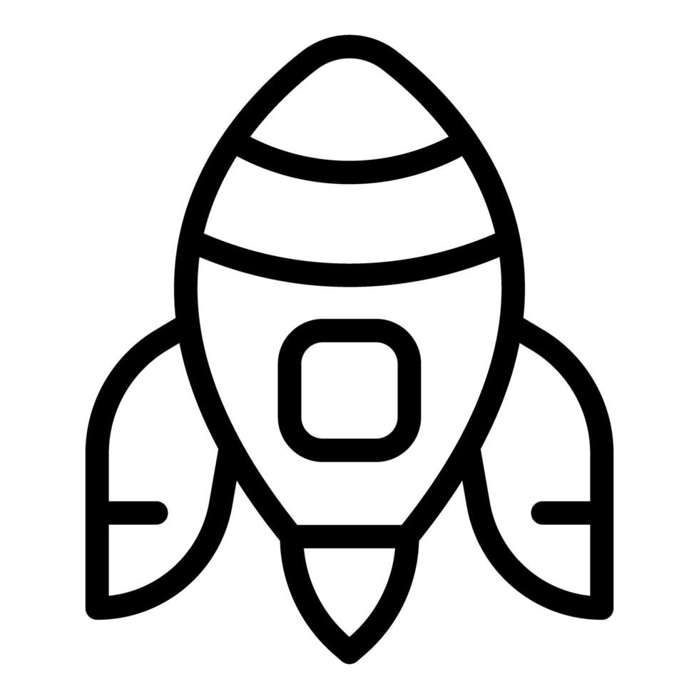 Simple Line Art Rocket Icon 46043586 Vector Art At Vecteezy