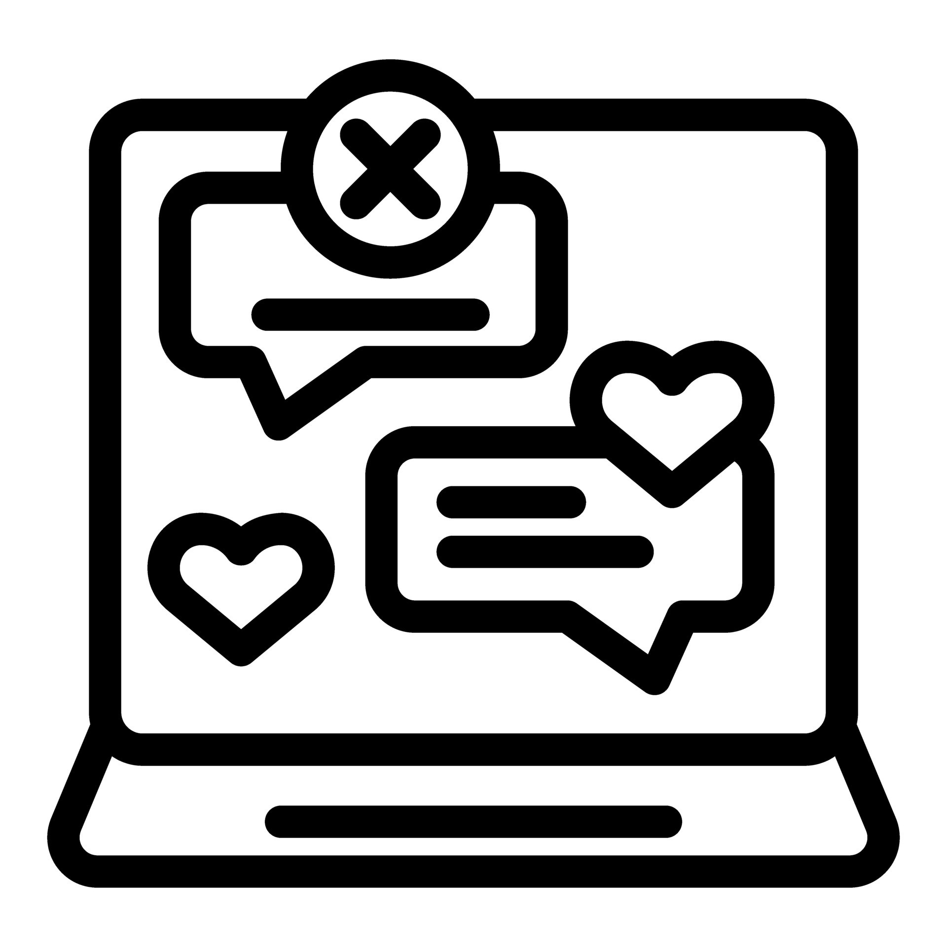 Social media interaction icons on laptop screen 46044148 Vector Art at ... Social media interaction icons on laptop screen 46044148 Vector Art at ...