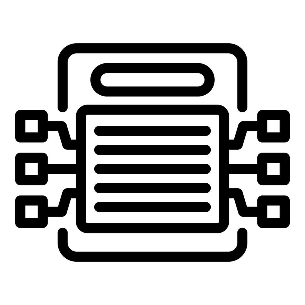 Icon Of A Printed Circuit Board 46044785 Vector Art At Vecteezy