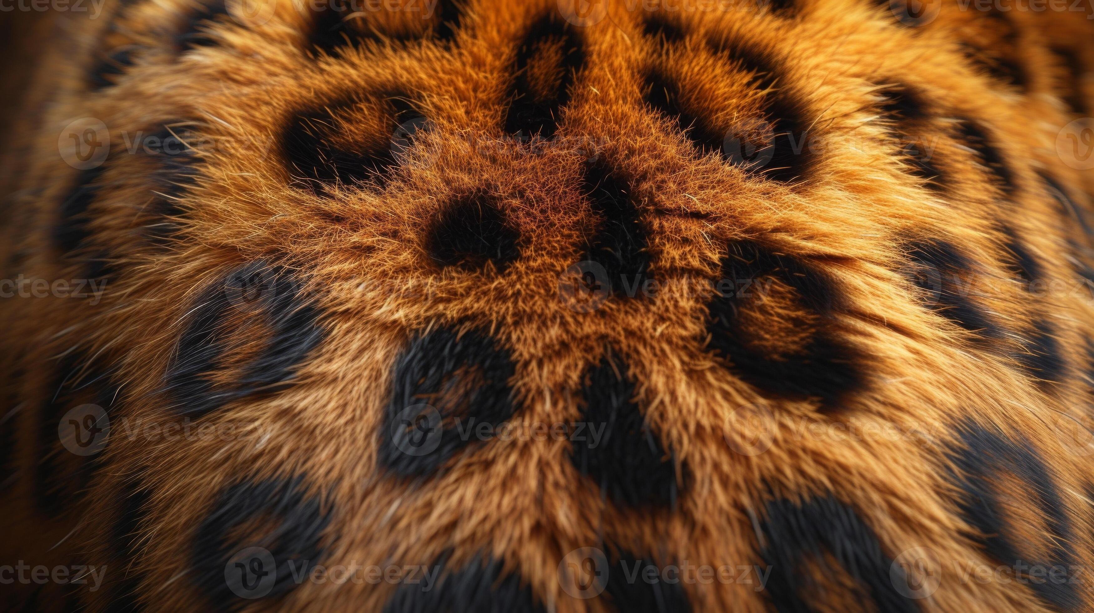 Closeup of a jaguars spotted fur each pattern unique and adding to the ...