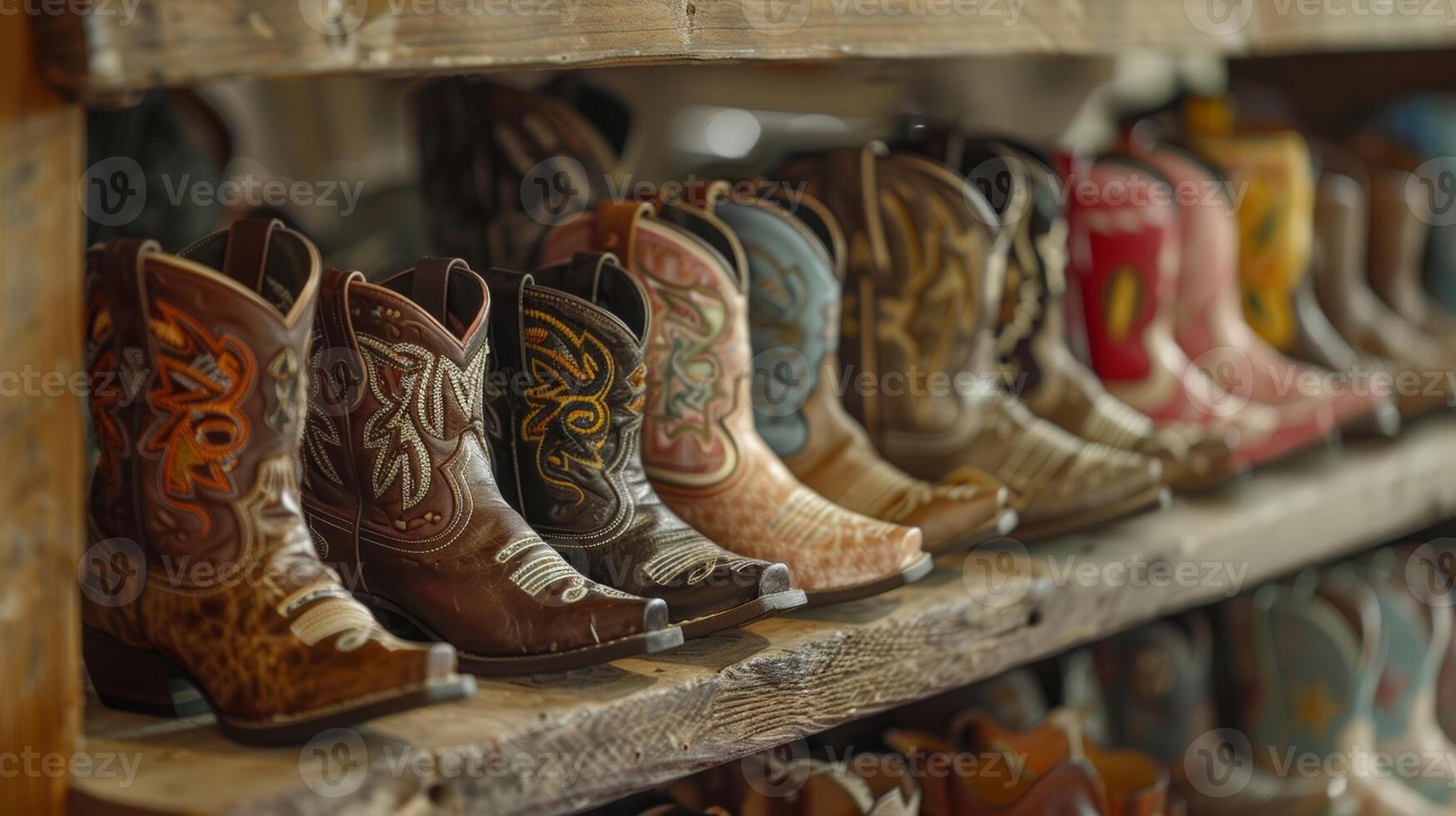 A section dedicated to childrens boots featuring miniature versions of ... A section dedicated to childrens boots featuring miniature versions of ...