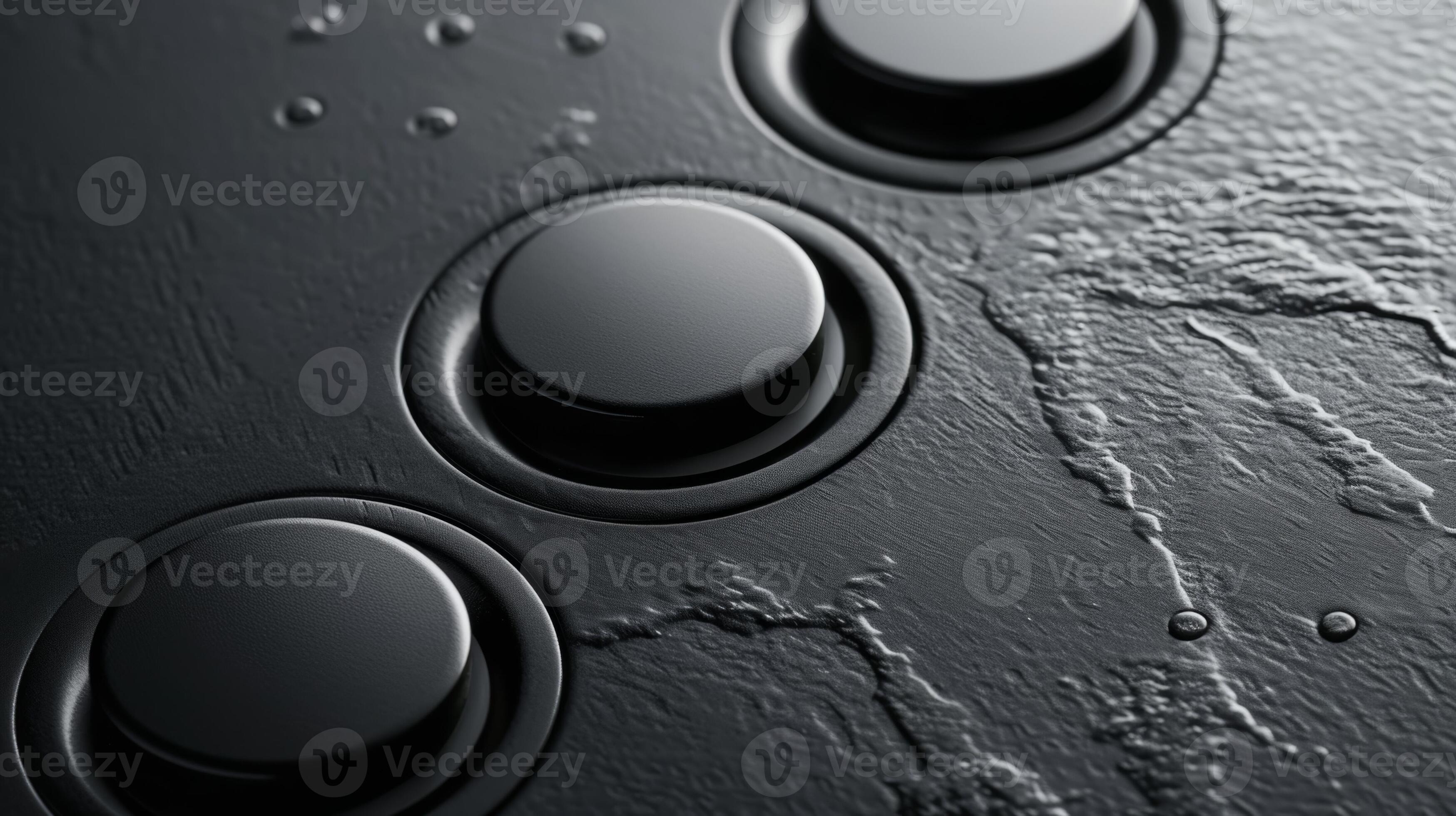 The embossed touch panel features a smooth glossy finish that contrasts ...