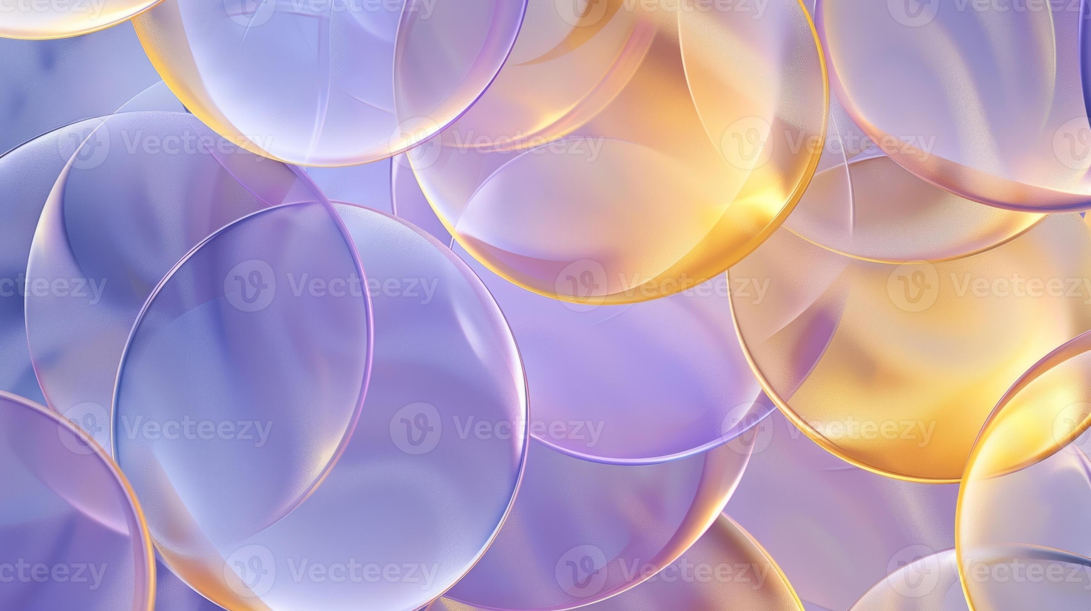 Softly glowing circles interlocking in an intricate overlapping design creating a mesmerizing ...
