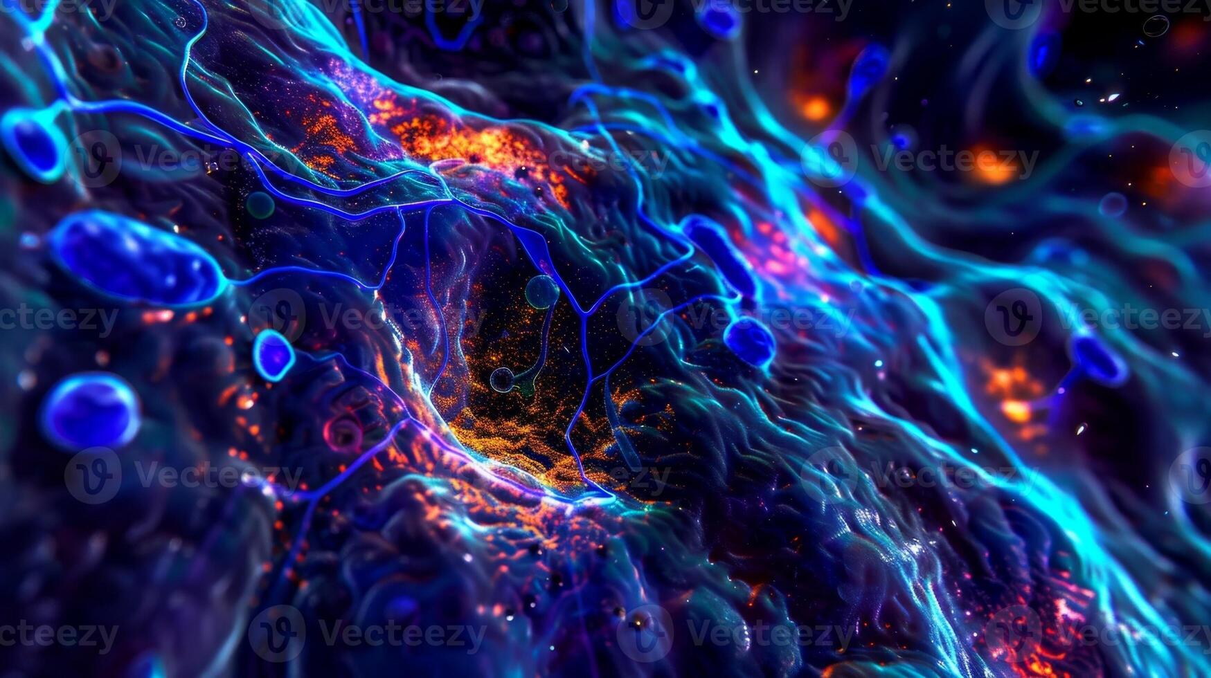 Fluorescence Microscopy Image Of Taste Bud Cells Demonstrating The Diverse Shapes And