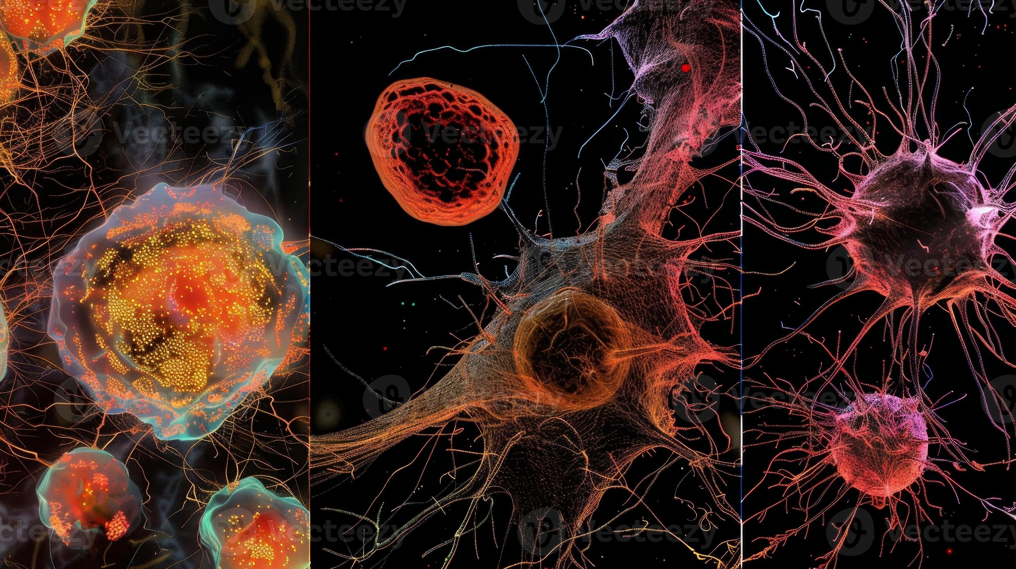 A Series Of Images Capturing The Degradation And Reformation Of The Nuclear Envelope During