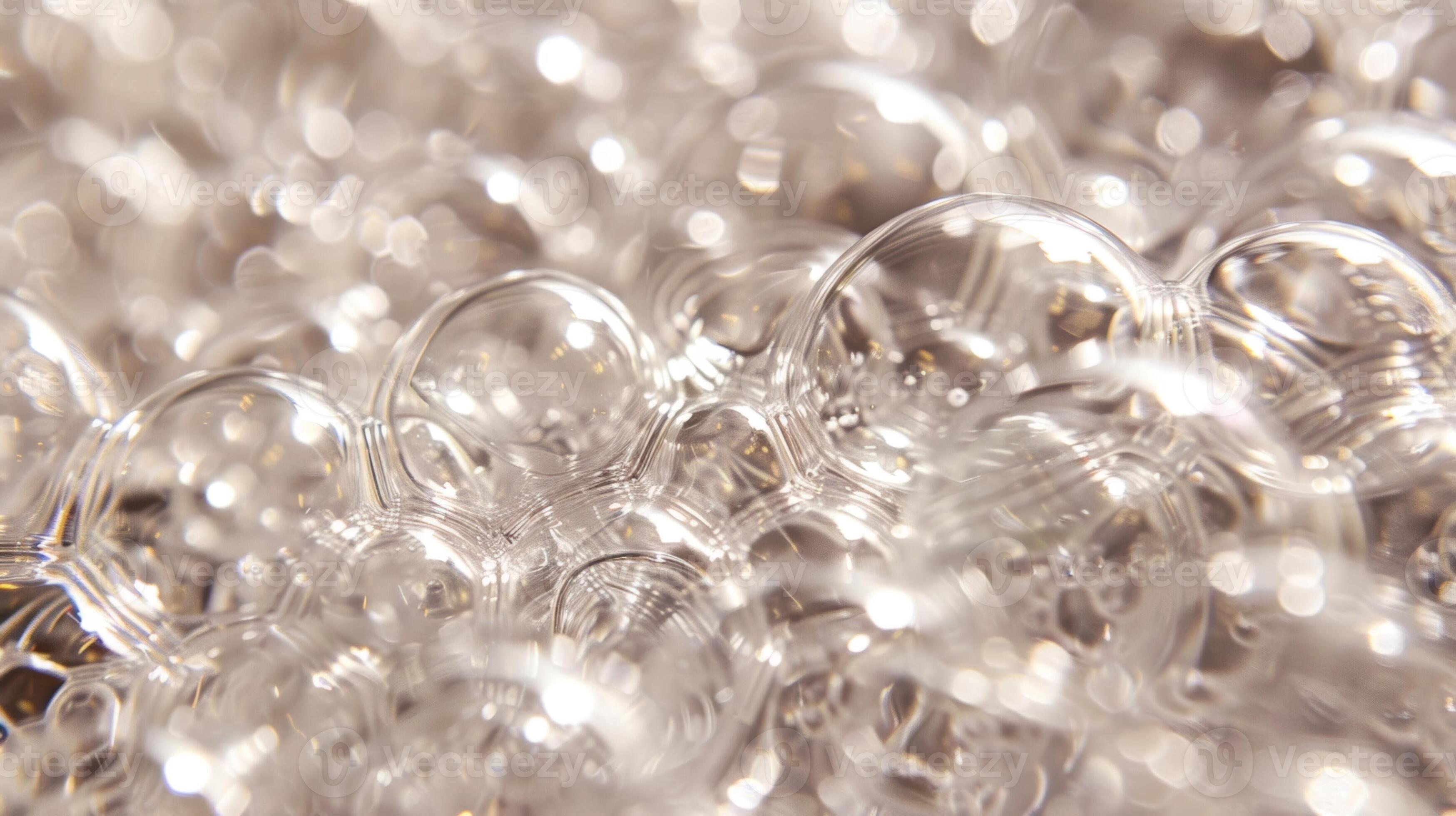 From a distance the bubble wrap appears to be a uniform texture of ...