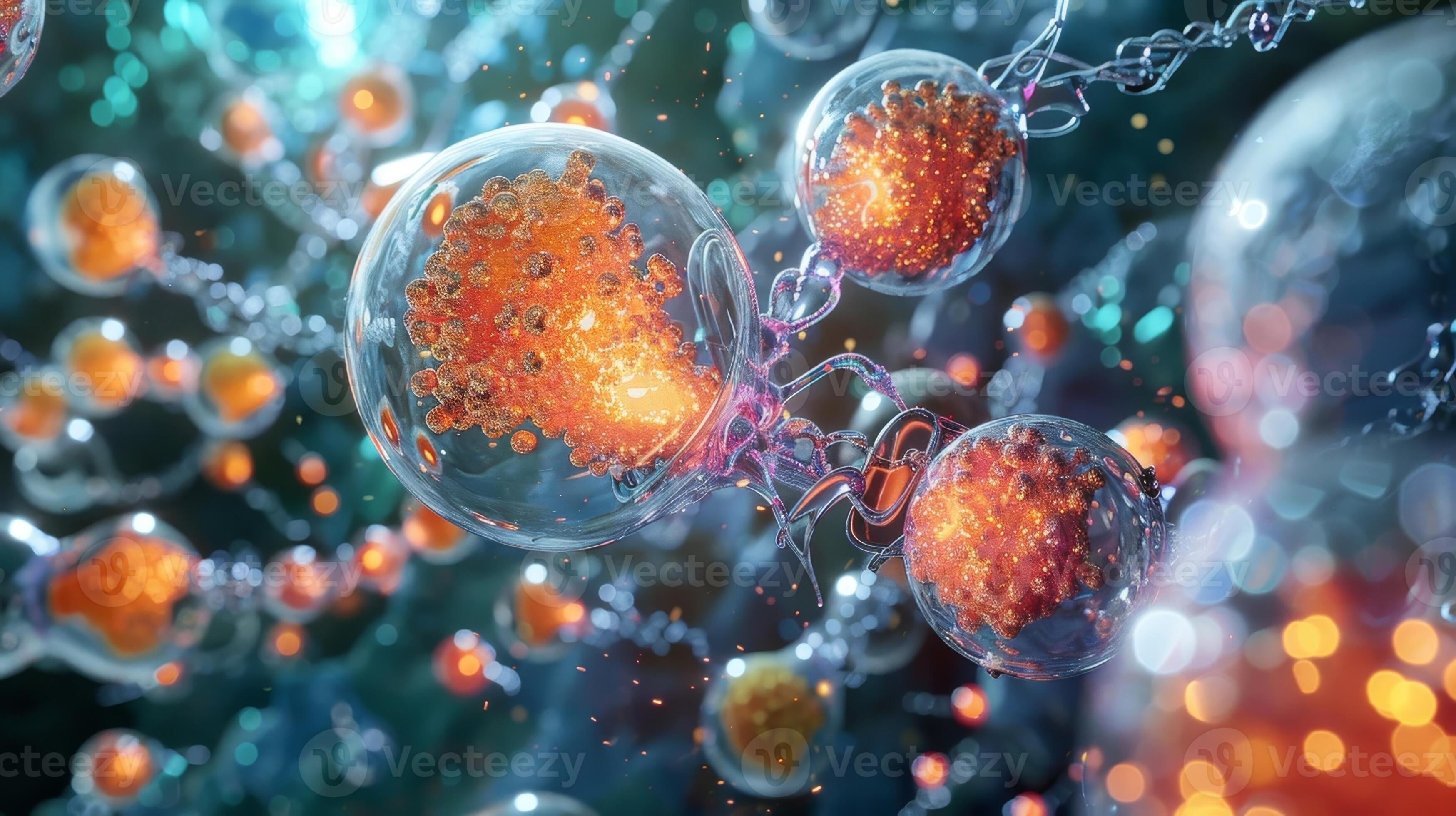 acumulación de relacionado con la edad macromoléculas dentro un senescente célula líder a dañado ...