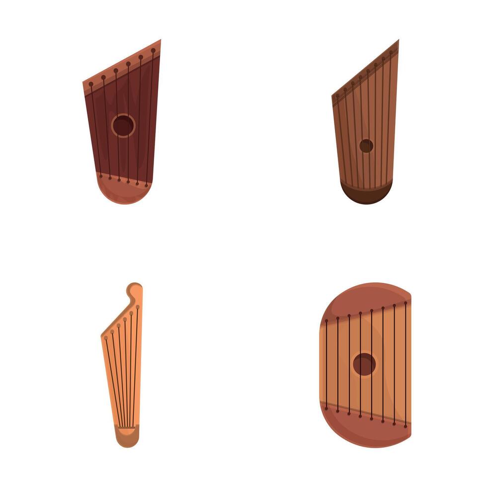 Gusli icons set cartoon . Slavic stringed musical instrument 46098693 ... Gusli icons set cartoon . Slavic stringed musical instrument 46098693 ...
