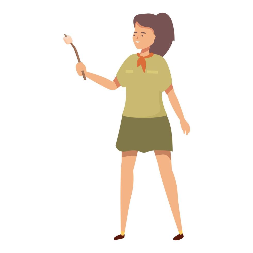 ilustración de un sonriente joven mujer participación un Cepillo de ... ilustración de un sonriente joven mujer participación un Cepillo de ...