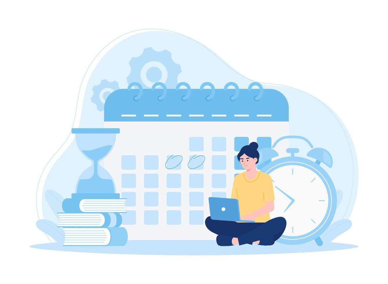 Time management concept flat illustration 46100814 Vector Art at Vecteezy Time management concept flat illustration 46100814 Vector Art at Vecteezy