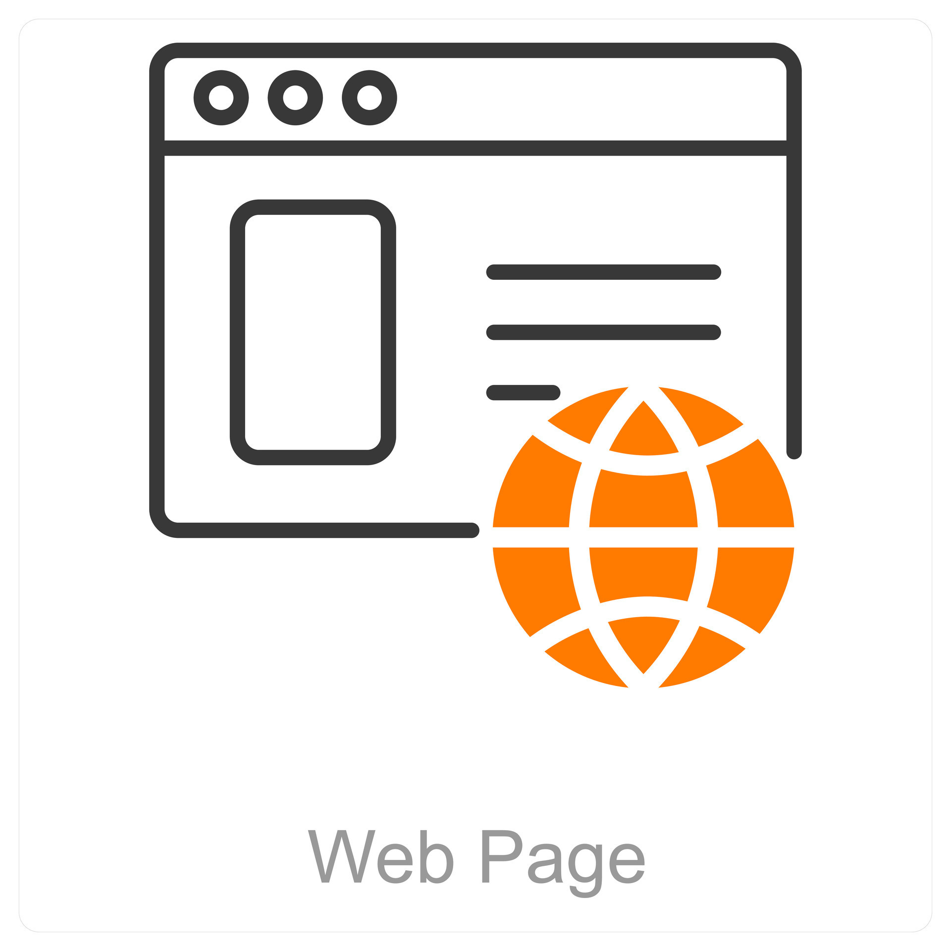 Web Page and code icon concept 46101331 Vector Art at Vecteezy
