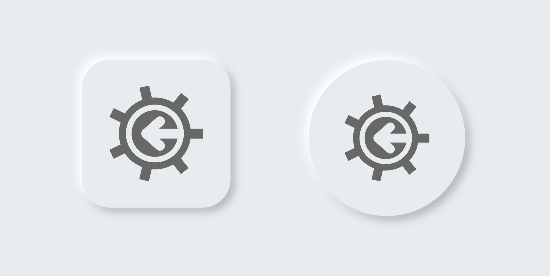 System Solid Icon In Neomorphic Design Style Configuration Signs