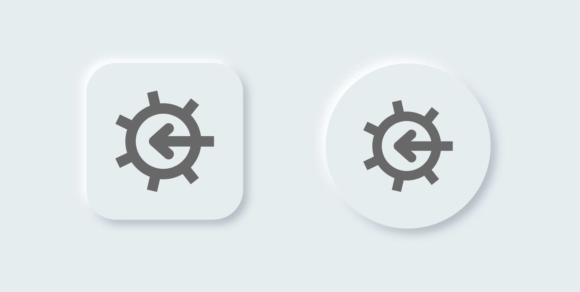 System Line Icon In Neomorphic Design Style Configuration Signs