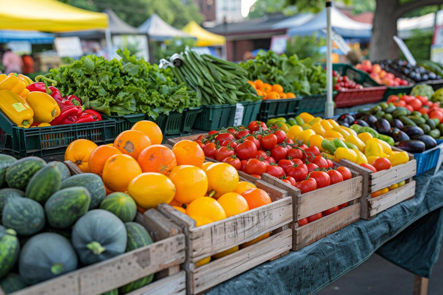 Assorted Fruits and Vegetables Display 46109149 Stock Photo at Vecteezy