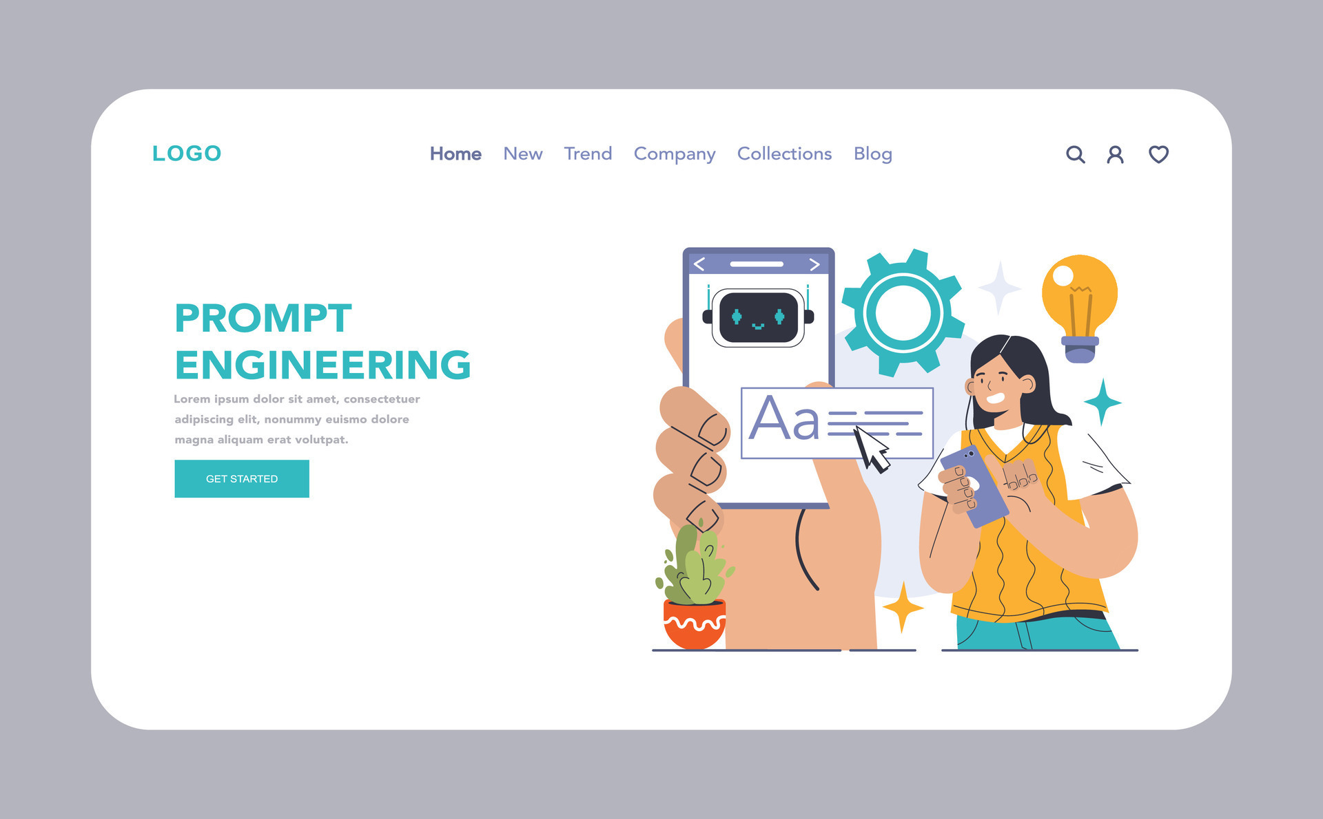 Prompt-engineers writing a command to a artificial neuron network 46118857 Vector Art at Vecteezy