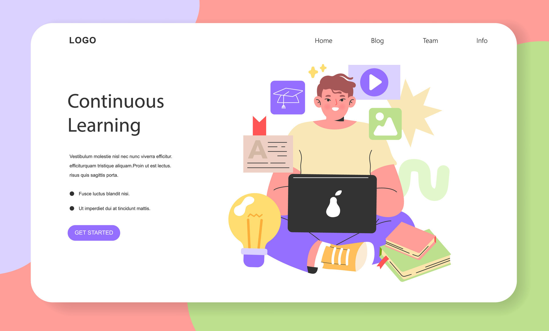 Continuous Learning concept. illustration 46120978 Vector Art at Vecteezy