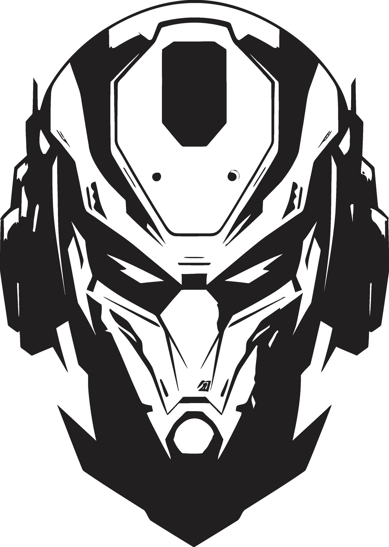 Robotic Rhapsody Futuristic Cyberrobot Head Futuristic Interface Black ... Robotic Rhapsody Futuristic Cyberrobot Head Futuristic Interface Black ...