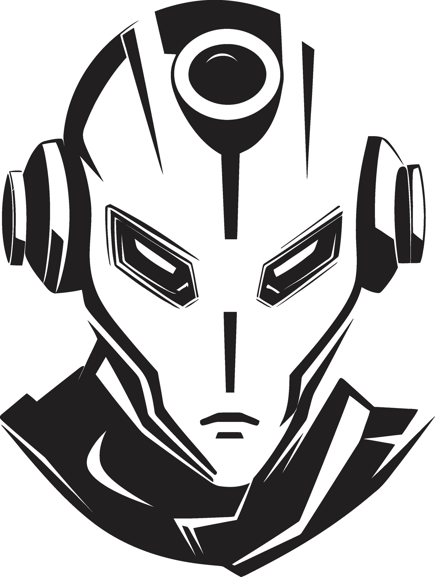 Metallic Maestro Cyberrobot Cybernetic Crusader Futuristic Face ... Metallic Maestro Cyberrobot Cybernetic Crusader Futuristic Face ...