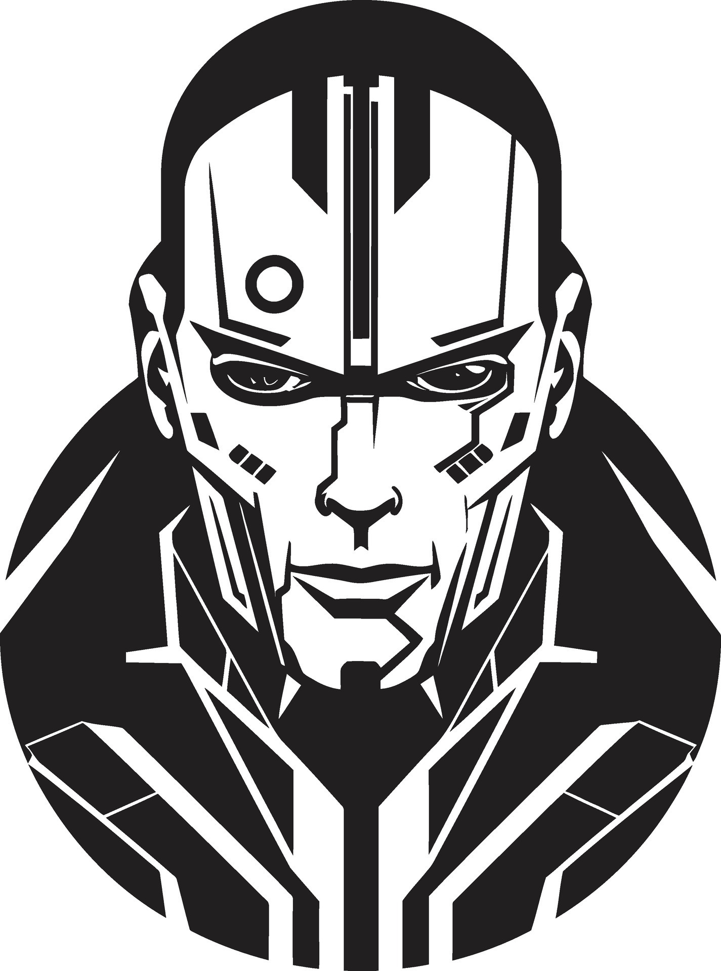 Metallic Maestro Cyberrobot Face Cybernetic Crusader Futuristic ... Metallic Maestro Cyberrobot Face Cybernetic Crusader Futuristic ...
