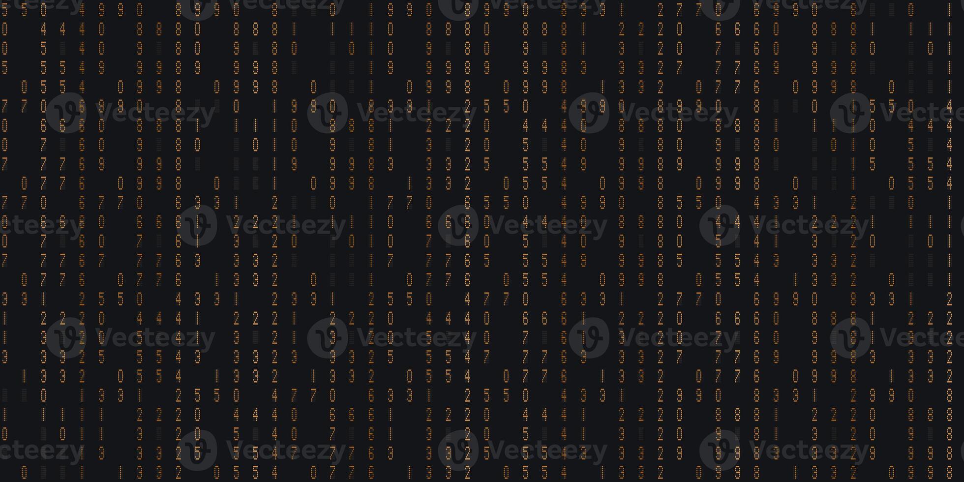 Yellow Abstract Display Digit Pattern Electronic Numbers Background Cyberspace Texture