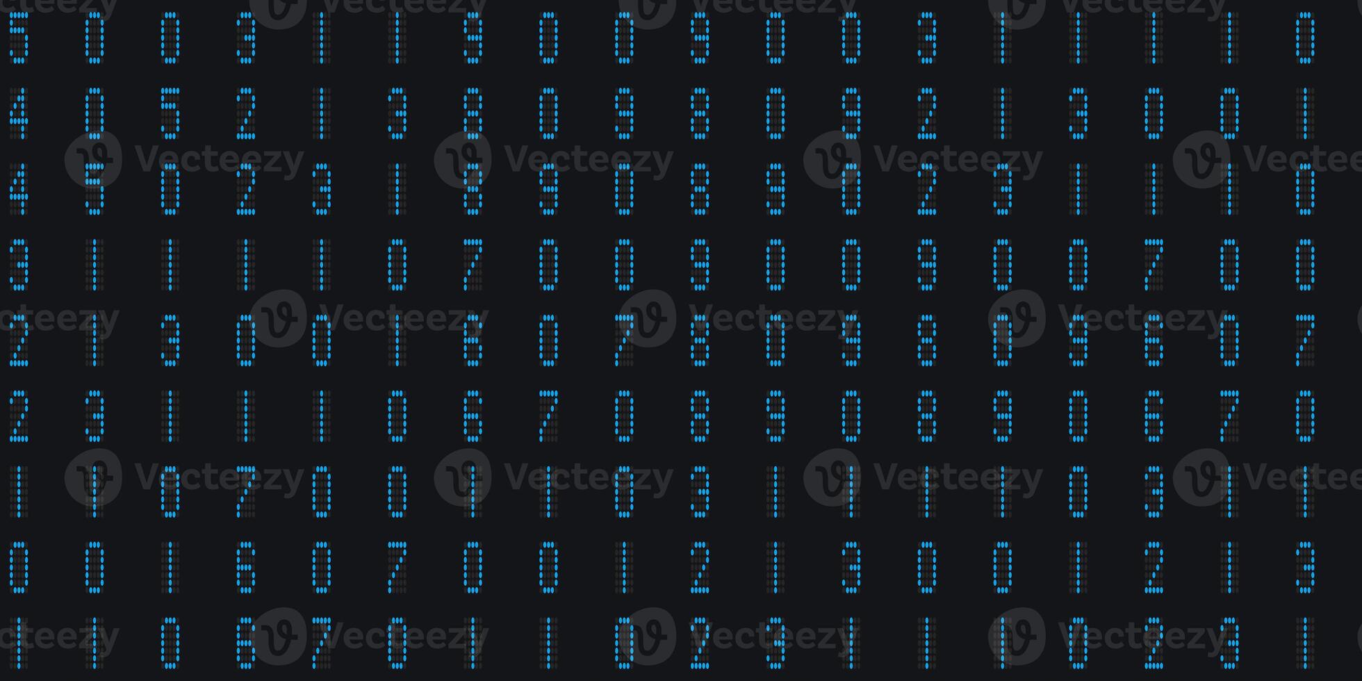 Blue Numeral Tech Design Backdrop Abstract Display Digit Pattern Electronic Numbers Background