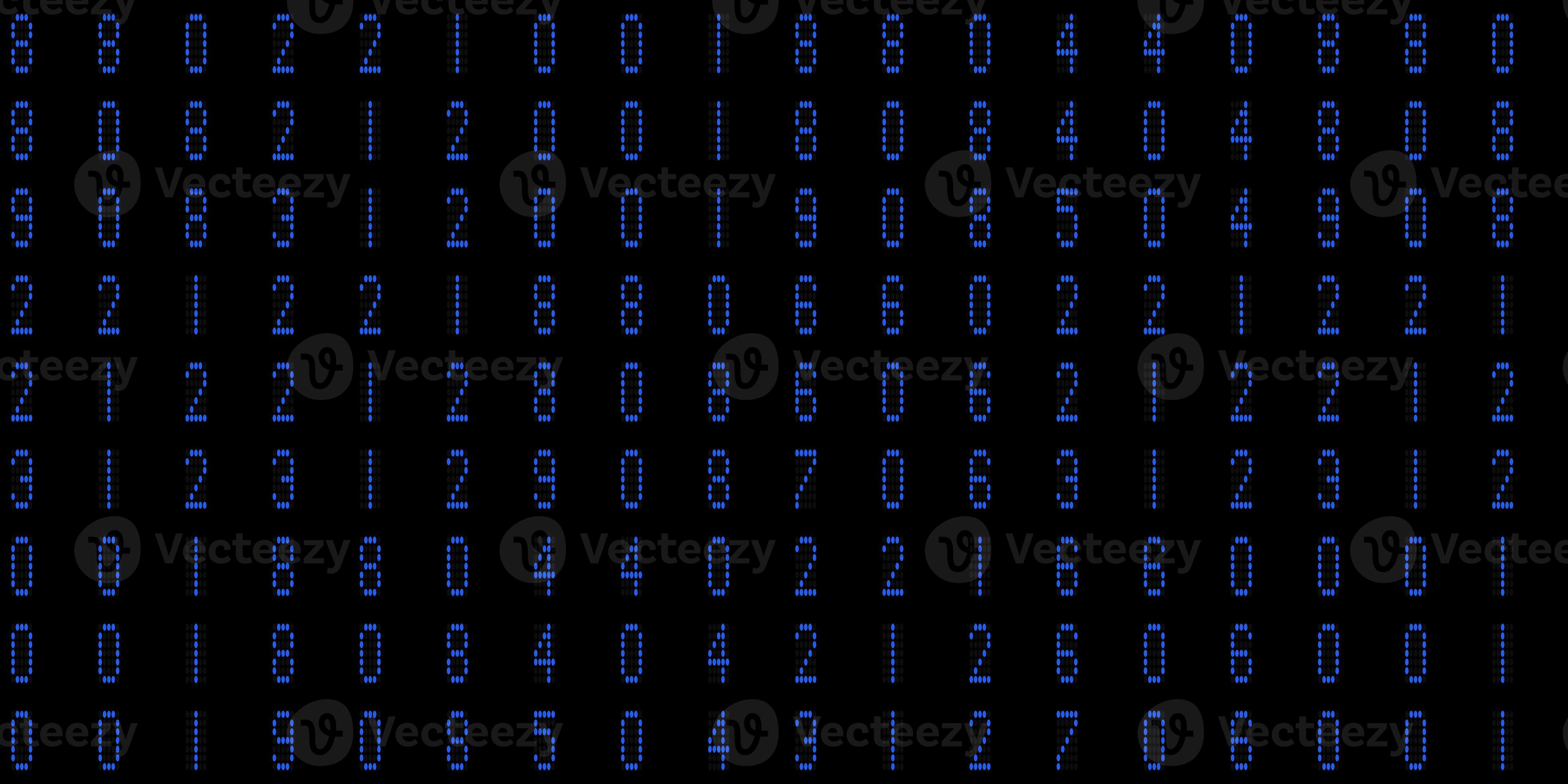 Blue abstract display digit pattern. Electronic Numbers Background. Cyberspace texture. Numeric ...