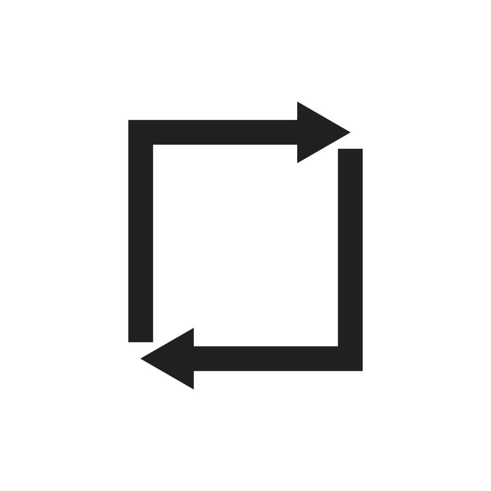 Repeat, loop sign icon for apps and website 46149267 Vector Art at Vecteezy